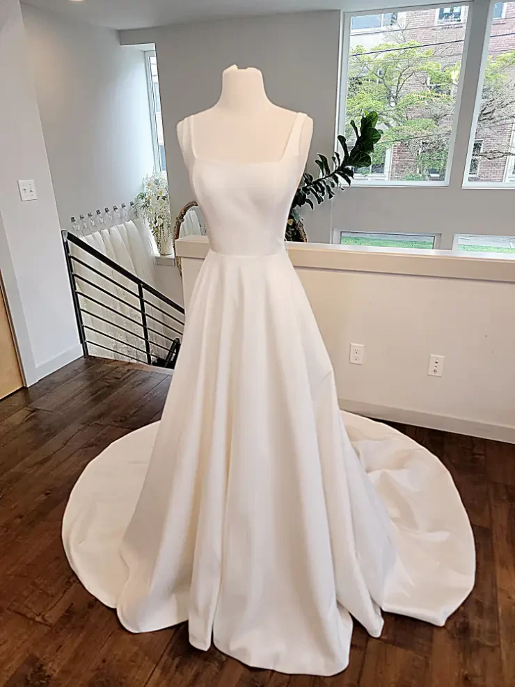 Clean & Minimal Wedding Dresses | Seattle Bridal Rack